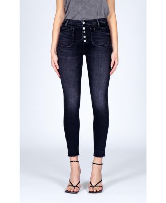 Black Orchid Denim Women's Ava Patch Pocket Skinny Jean - Macy's