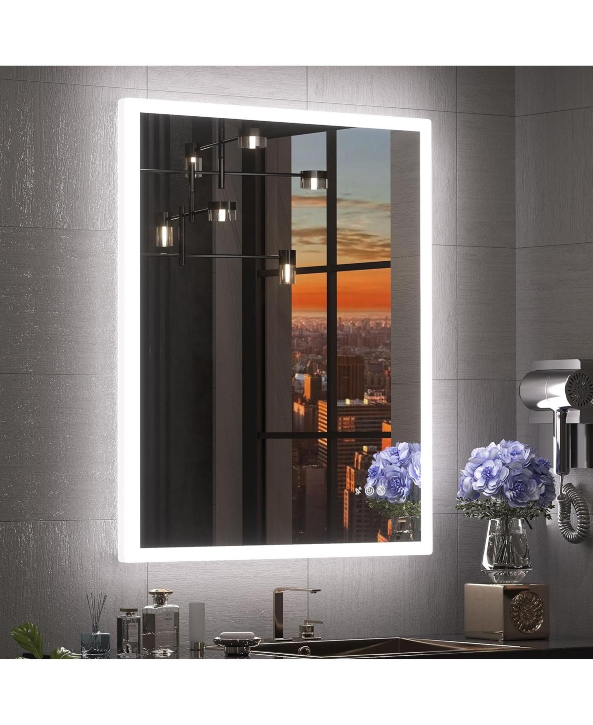 Click here for keonjinn Frontlit & Backlit Led Bathroom Vanity Mi... prices