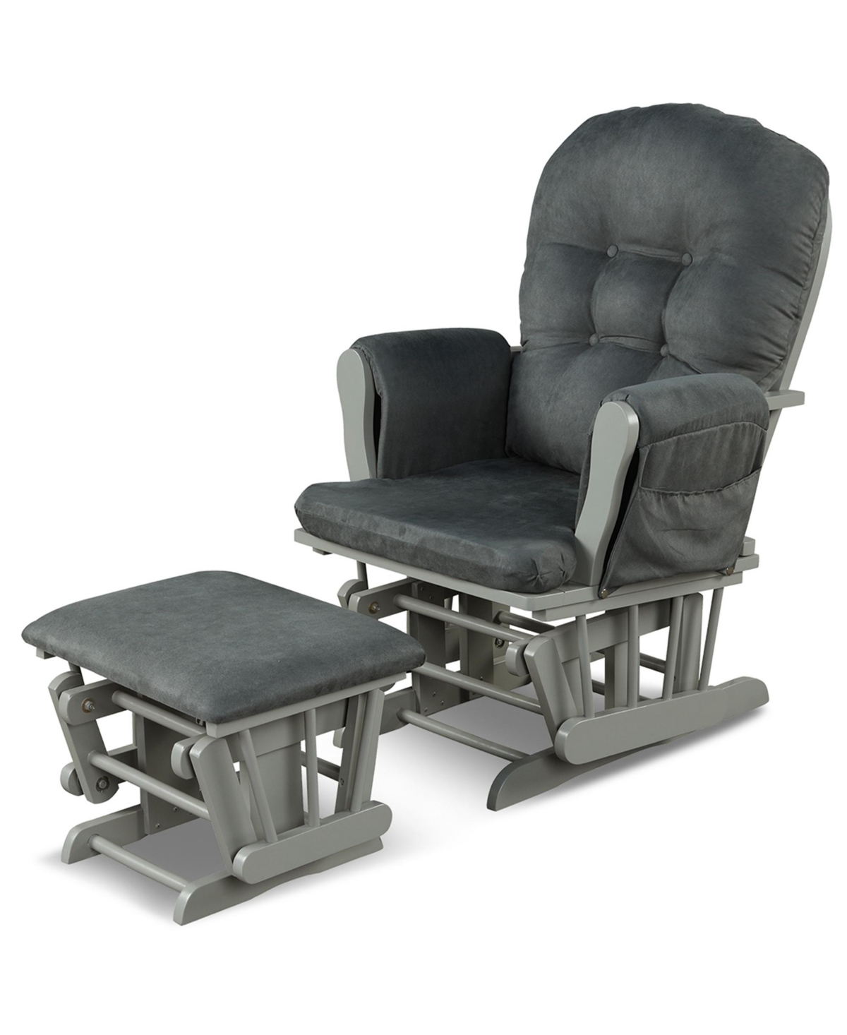 Click here for Glider and Ottoman Cushion Set Wood Baby Nursery R... prices