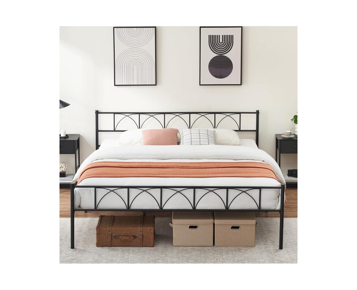Click here for gaomon King Bed Frame with Headboard  12.2 H Metal... prices