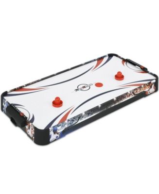 SUGIFT Indoor Air Hockey Table w/12V Motor & LED Scoring, Includes ...