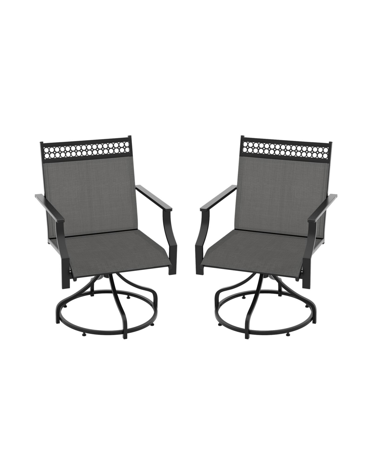 Click here for Gouun Patio Swivel Dining Chairs Set of 2 with Hea... prices
