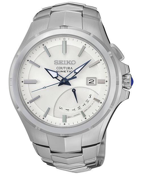 Seiko Men's Automatic Coutura Kinetic Retrograde Stainless Steel ...
