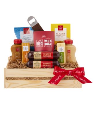 Hickory Farms Father's Day Savory Bites Gift Crate, 10 Piece - Macy's