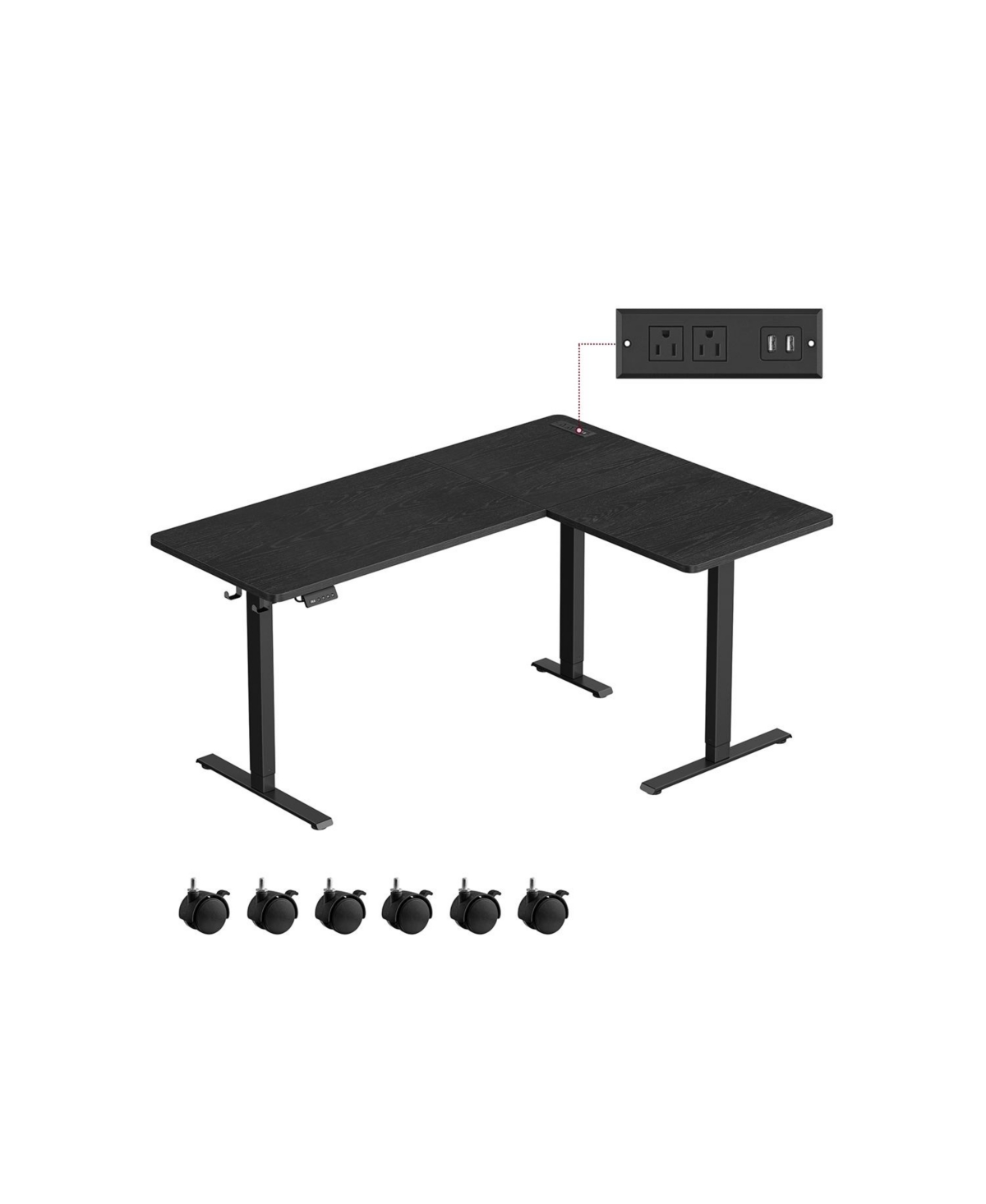 Click here for Slickblue L-Shaped Electric Standing Desk –... prices