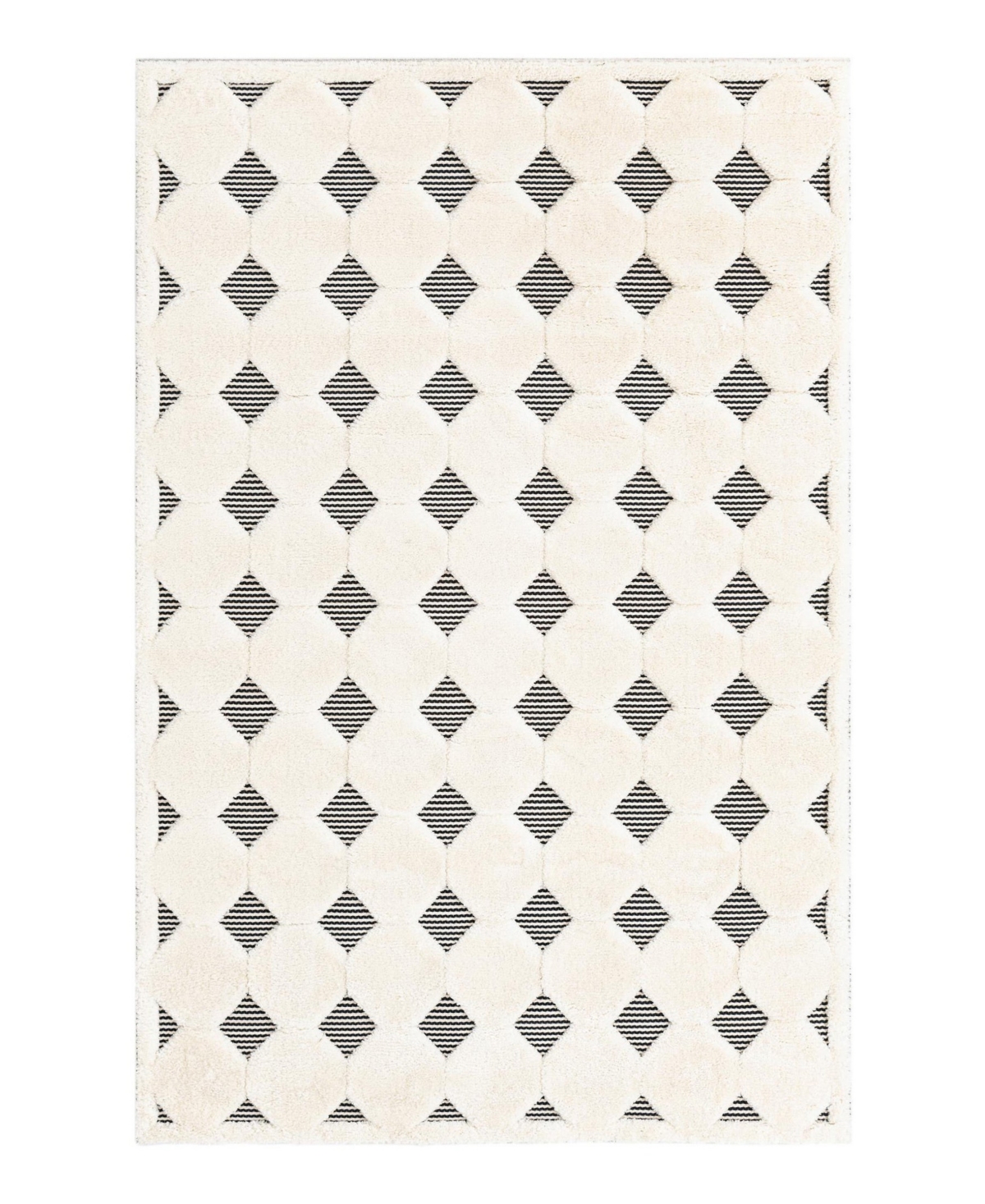 Click here for Bayshore Home Textured Tones Diamonds 53x8 Area Ru... prices