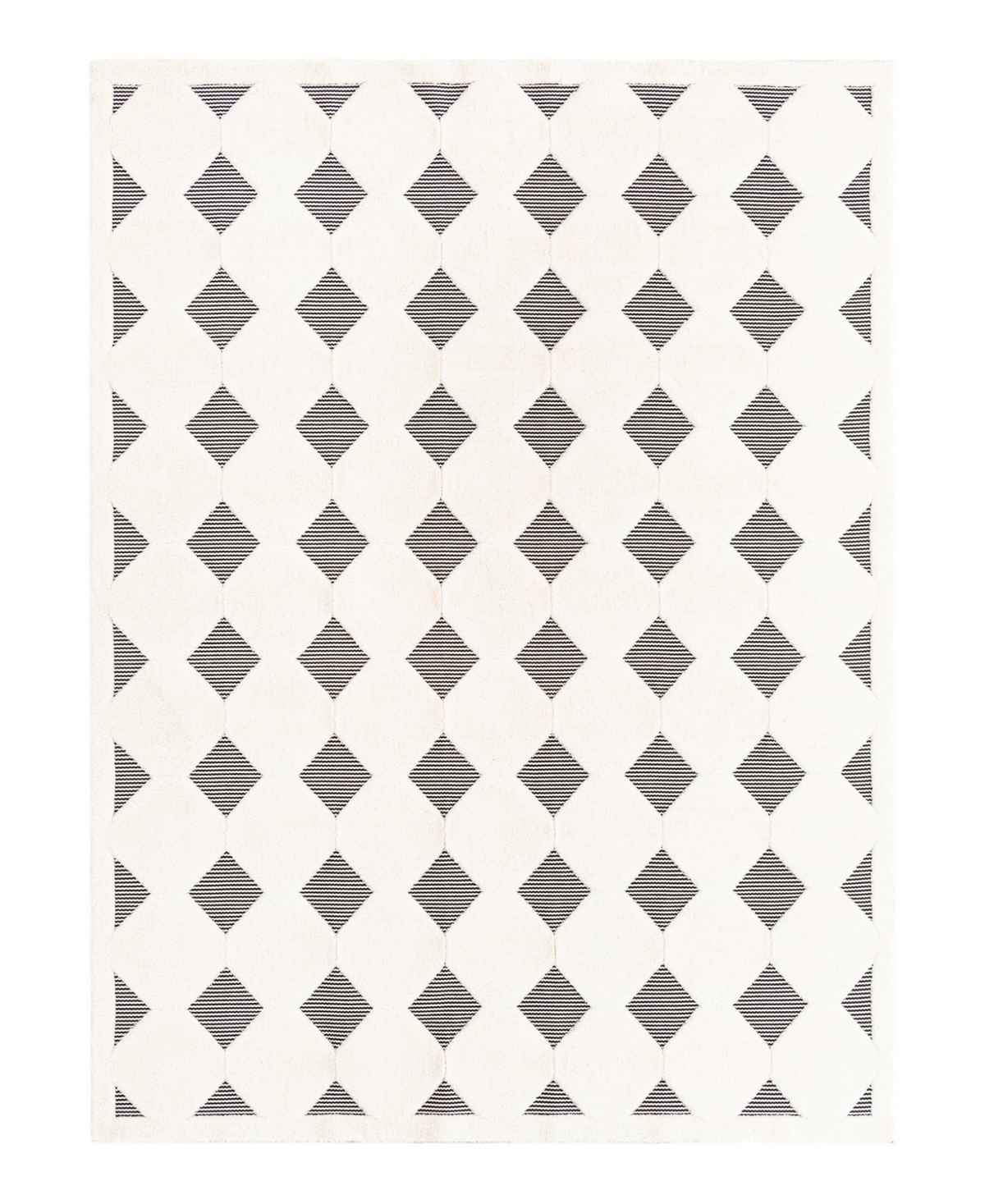 Click here for Bayshore Home Textured Tones Diamonds 9x12 Area Ru... prices