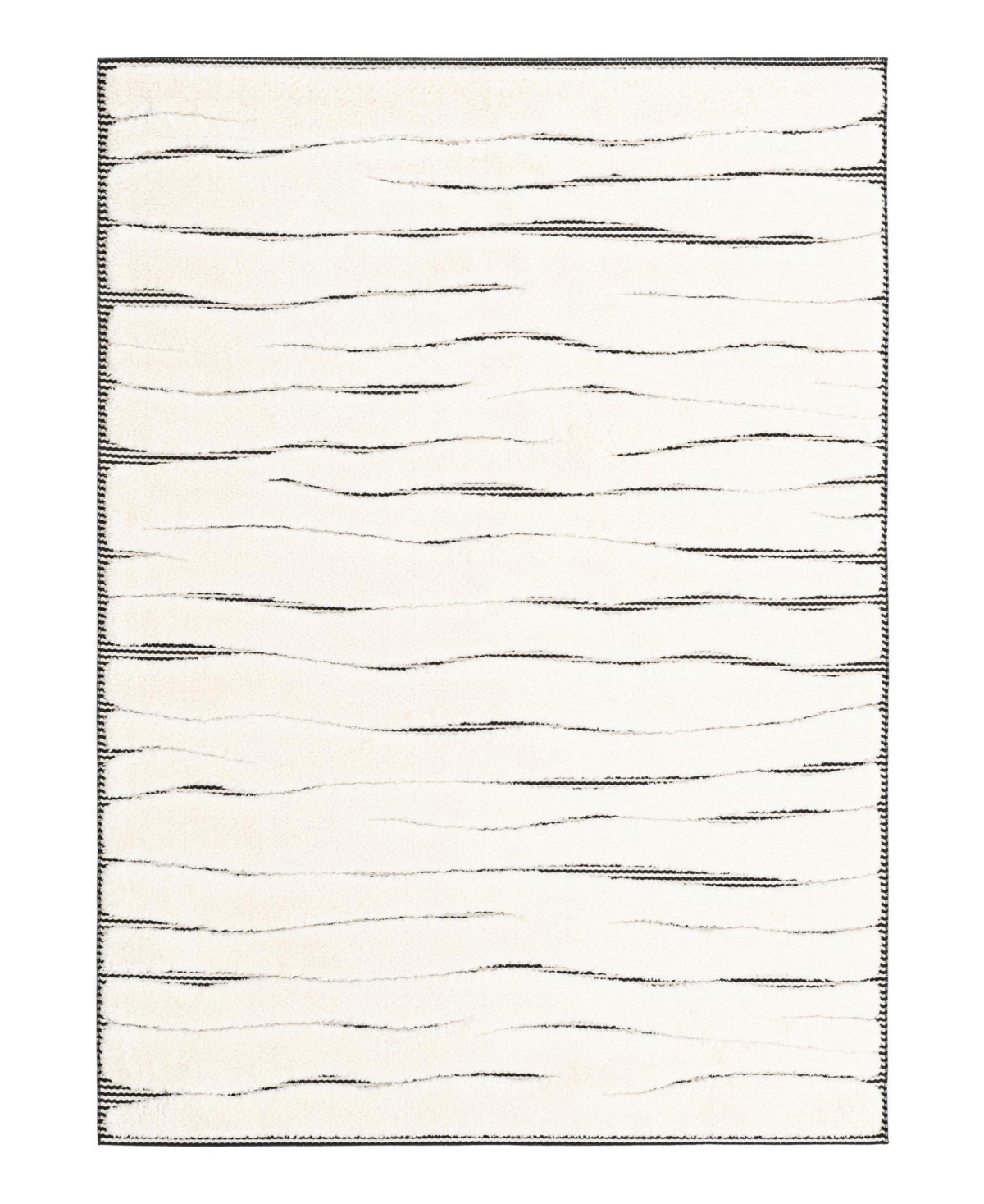 Click here for Bayshore Home Textured Tones Lines 51x71 Area Rug... prices