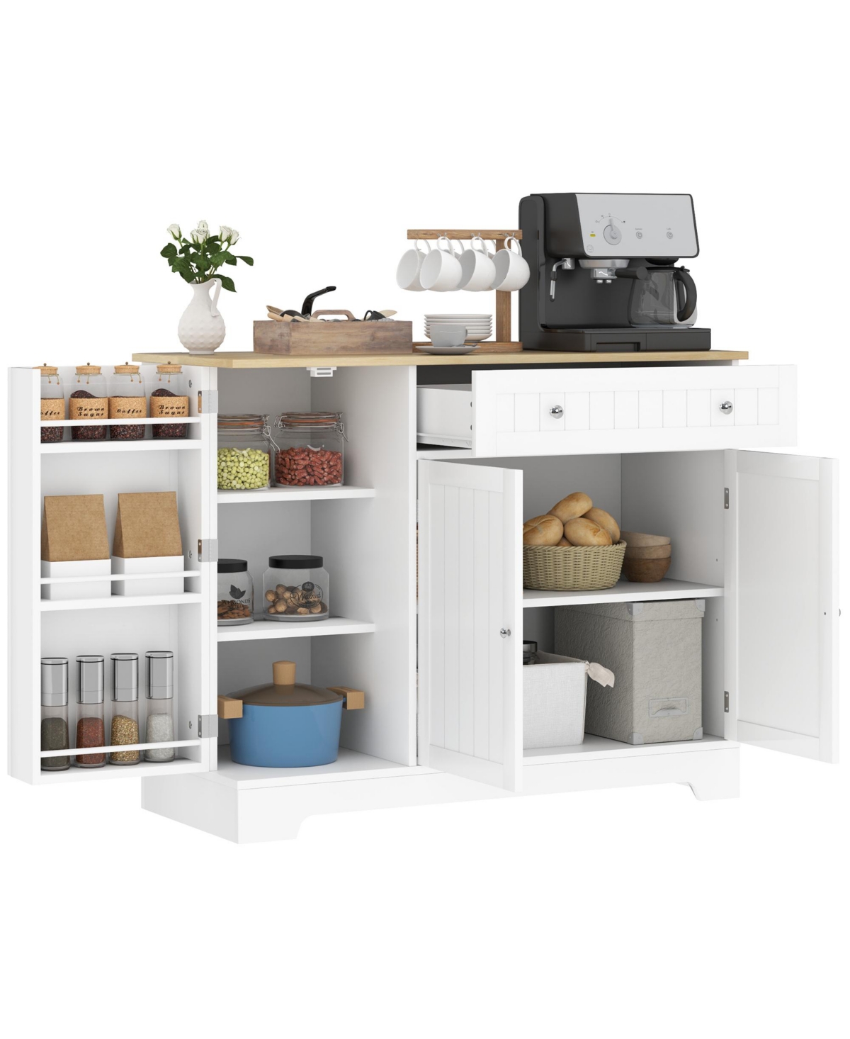 Click here for 41 Sideboard Buffet Cabinet with Storage Drawer  A... prices