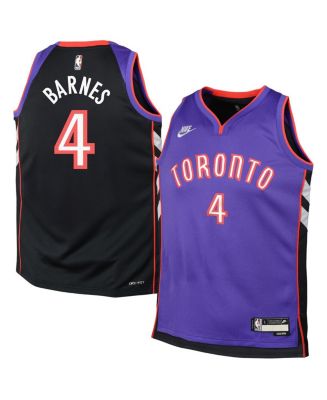 Nike Big Boys and Girls Scottie Barnes Purple Toronto Raptors 2024/25 ...