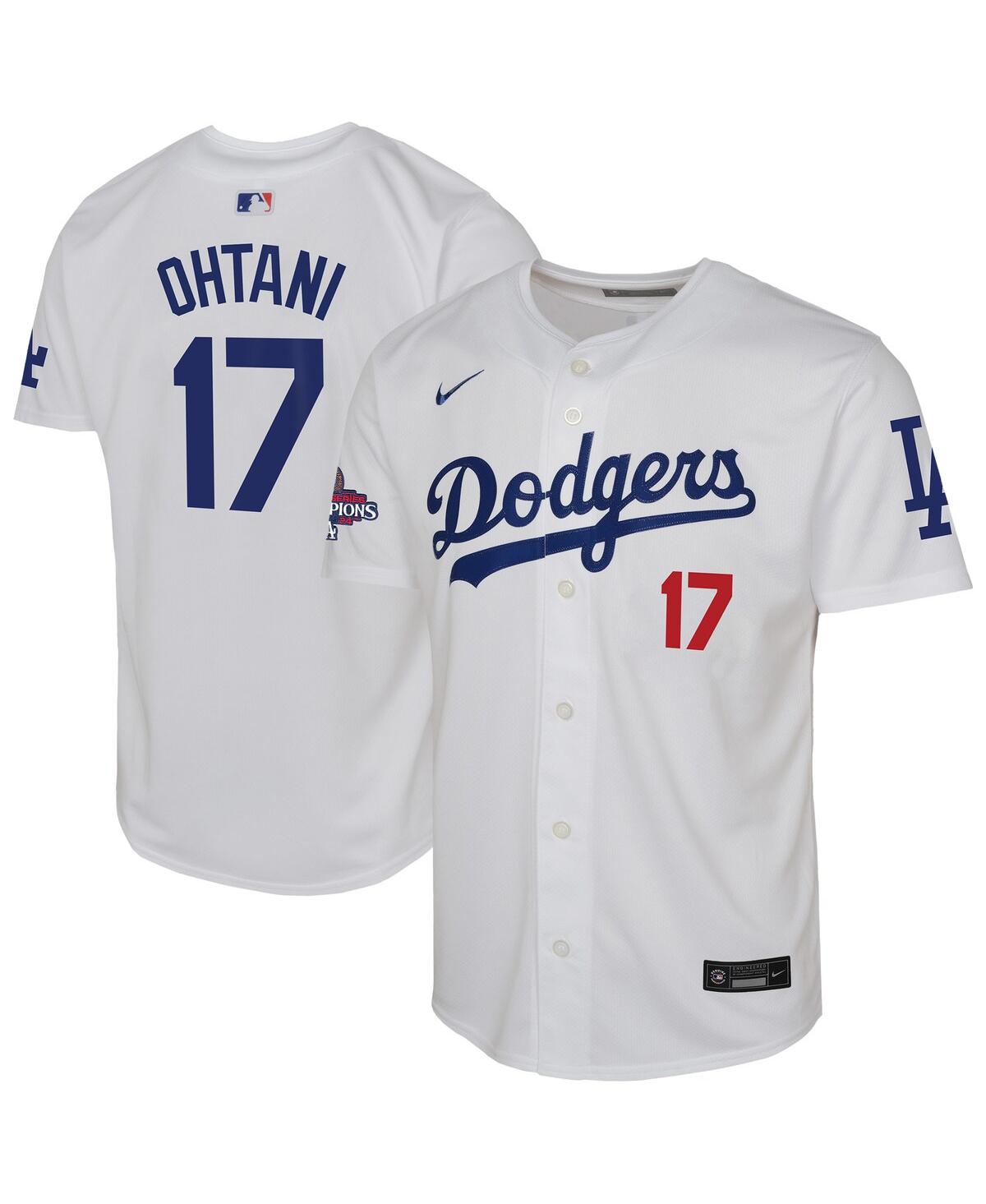 Click here for Nike Big Boys and Girls Shohei Ohtani White Los An... prices