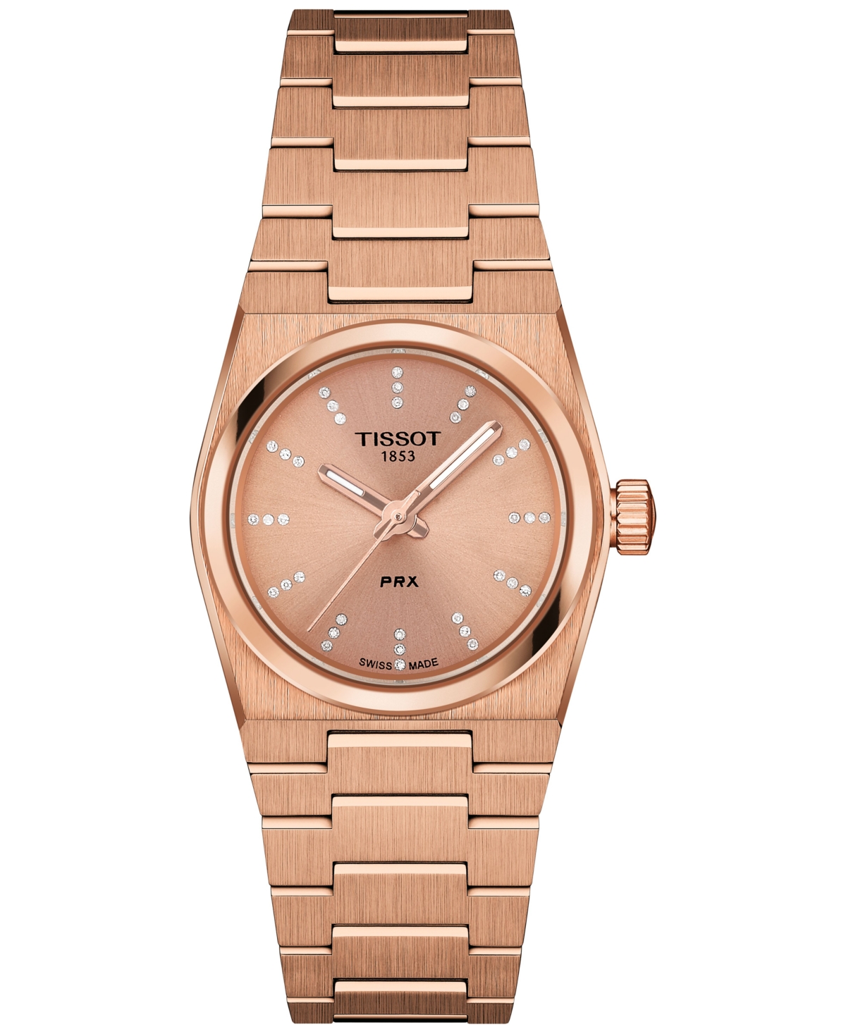 Click here for Tissot Womens Swiss Prx Diamond (1/20 ct. t.w.) Ro... prices