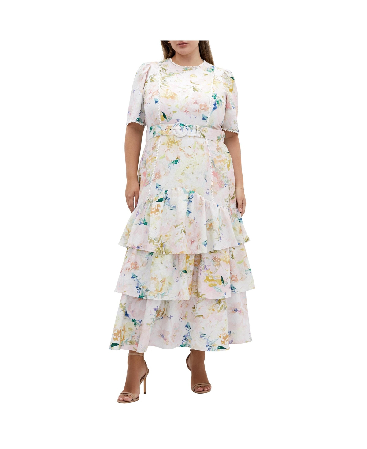 Click here for City Chic Plus Size Garden Of Love Maxi Dress - Ga... prices