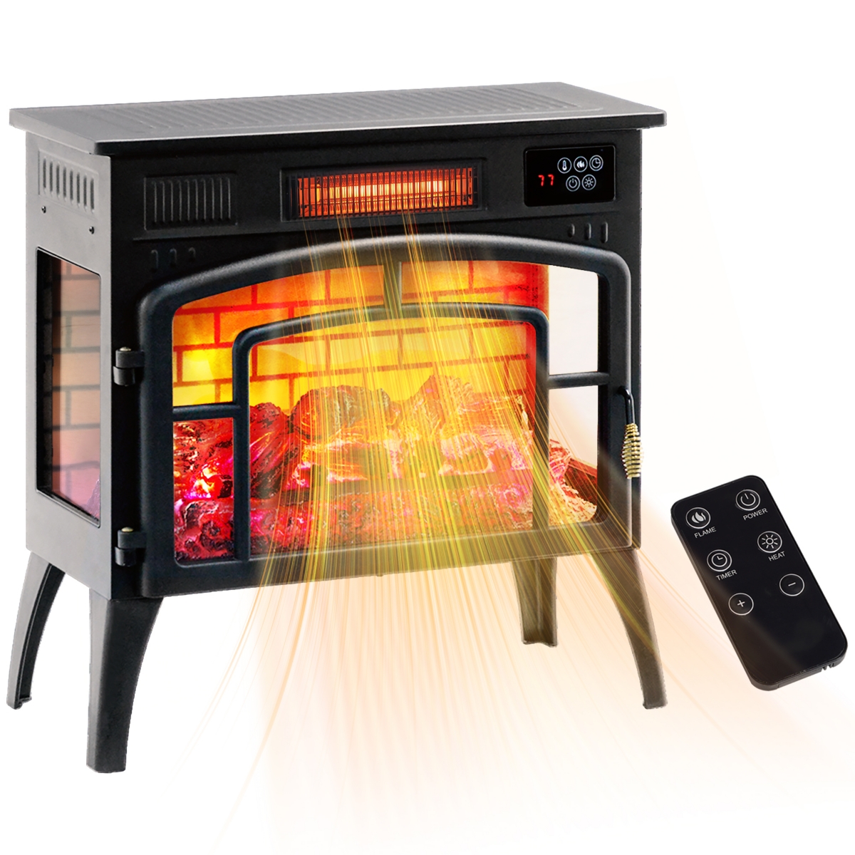 Click here for Homcom Infra Electric Fireplace Heater for Indoor... prices