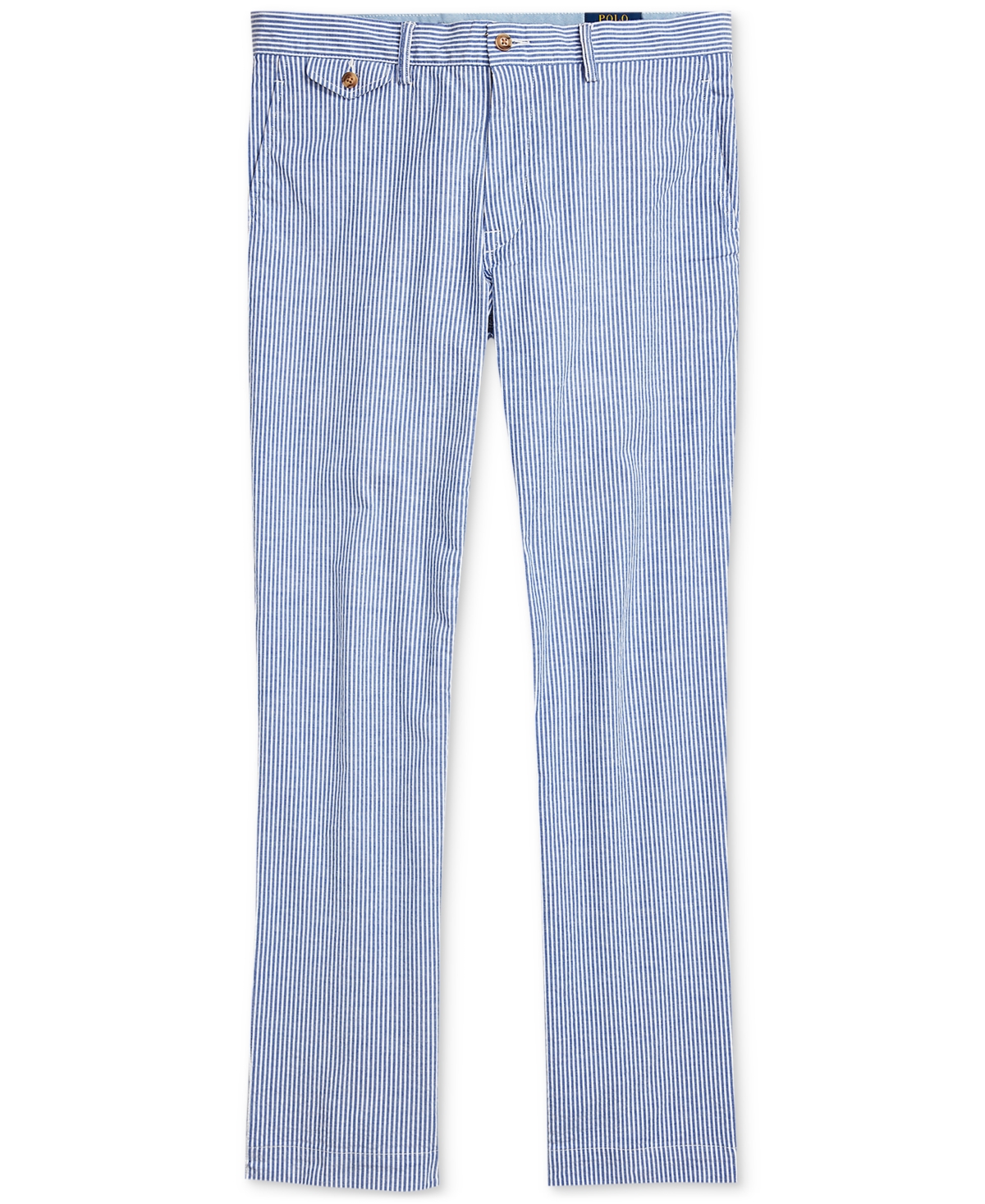 Polo Ralph Lauren Men's Stretch Straight-fit Seersucker Pants In Blue Seersucker | ModeSens