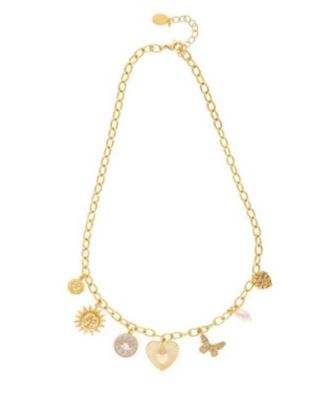 Rivka Friedman Polished Multi Charm Chain Necklace - Macy's