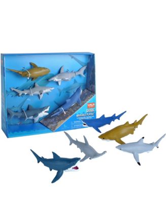 Wild Republic Moveable Box Set Shark Figurines, 5 Pieces - Macy's