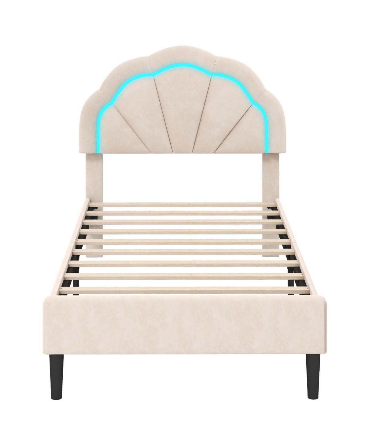 Click here for Gouun Upholstered Led Bed Frame with Adjustable Fl... prices