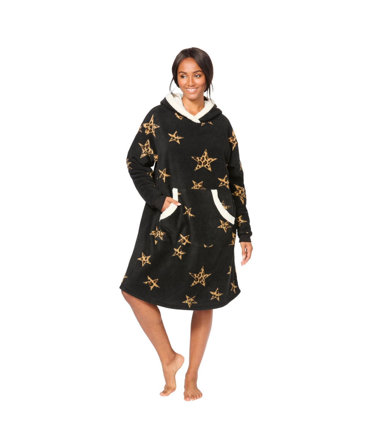 Click here for Dreams & Co. Womens The Snuggzy - Black animal sta... prices