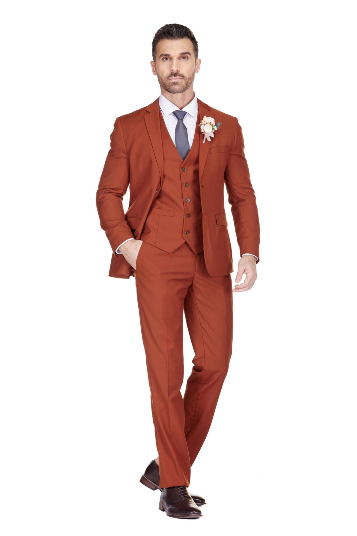 Click here for Braveman Mens 3-Piece Premium Vested 3-Piece Slim... prices