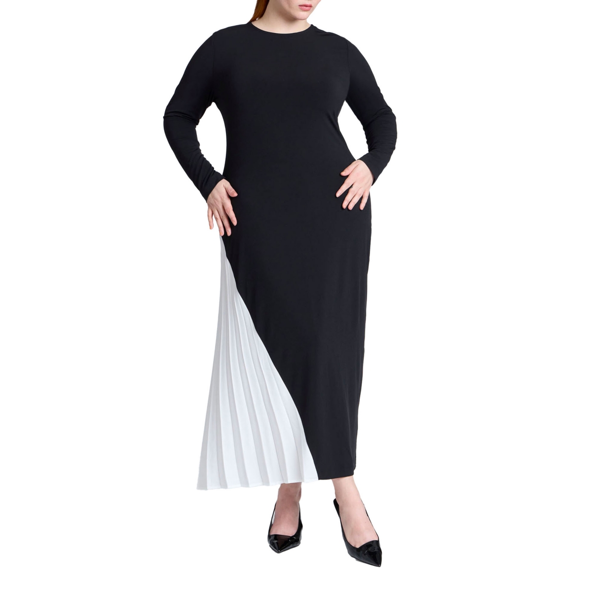 Click here for Eloquii Womens Plus Size Maxi Dress With Pleat - B... prices