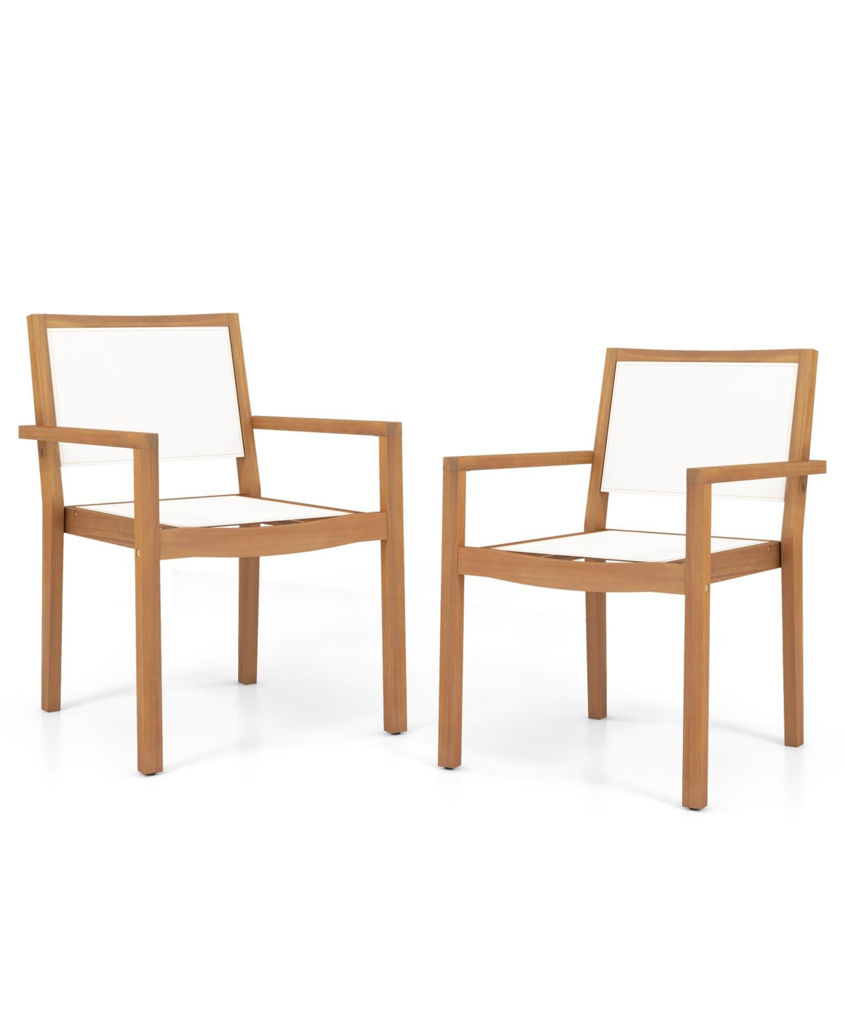 Click here for Gouun Stackable Outdoor Dining Chair Set of 2 with... prices