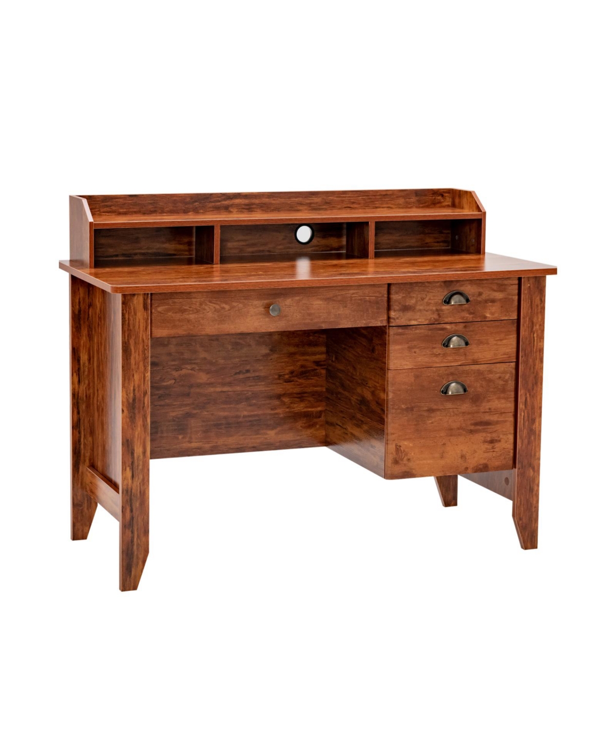 Click here for Gouun Vintage Computer Desk with Storage Shelves a... prices
