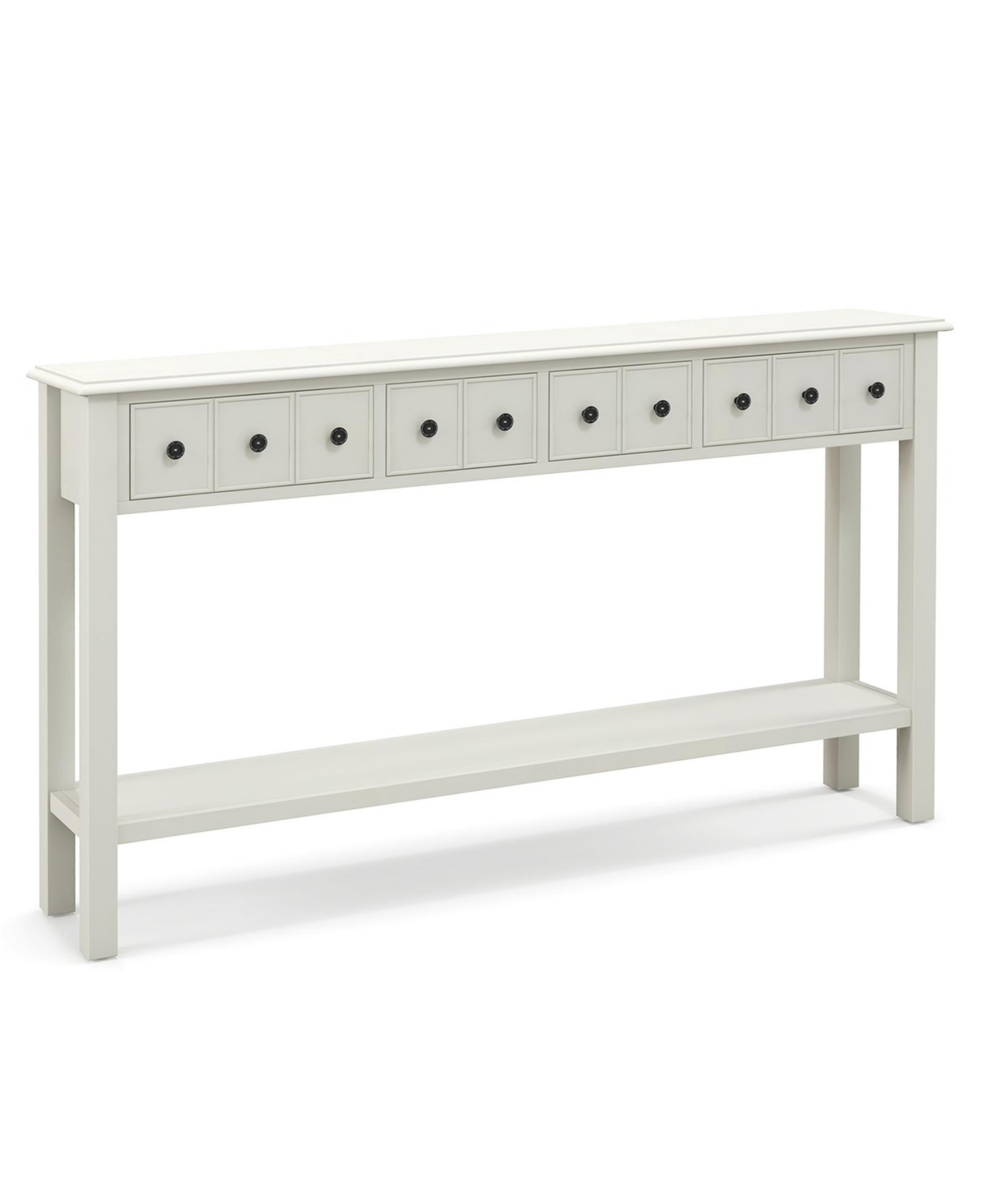 Click here for Gouun 60 Inch Long Sofa Table with 4 Drawers and O... prices