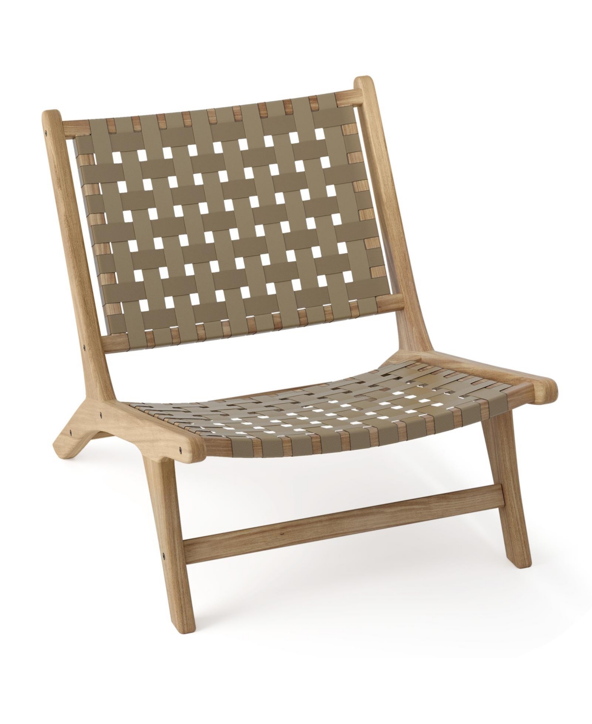 Click here for Gouun Modern Armless Teak Wood Lounge Chair with N... prices