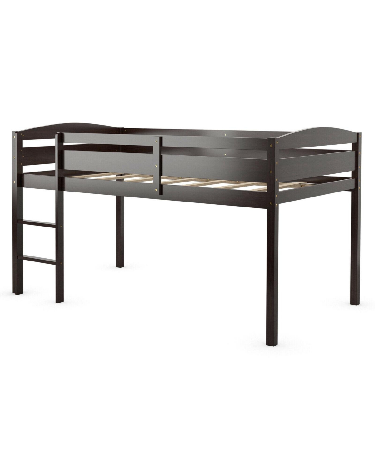 Click here for Gouun Wooden Twin Low Loft Bunk Bed with Guard Rai... prices