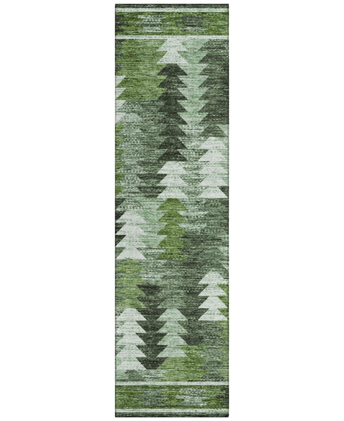 Addison Chantille Machine Washable ACN798 23x76 Runner Area Rug - Olive