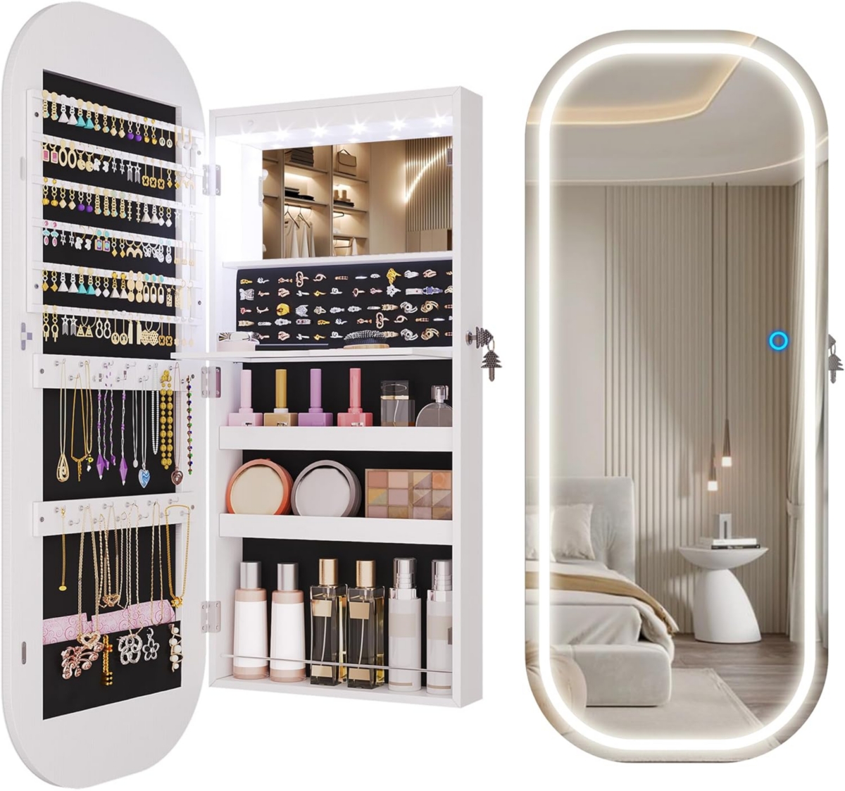 Click here for Vlsrka Arch Full Length Mirror - White prices