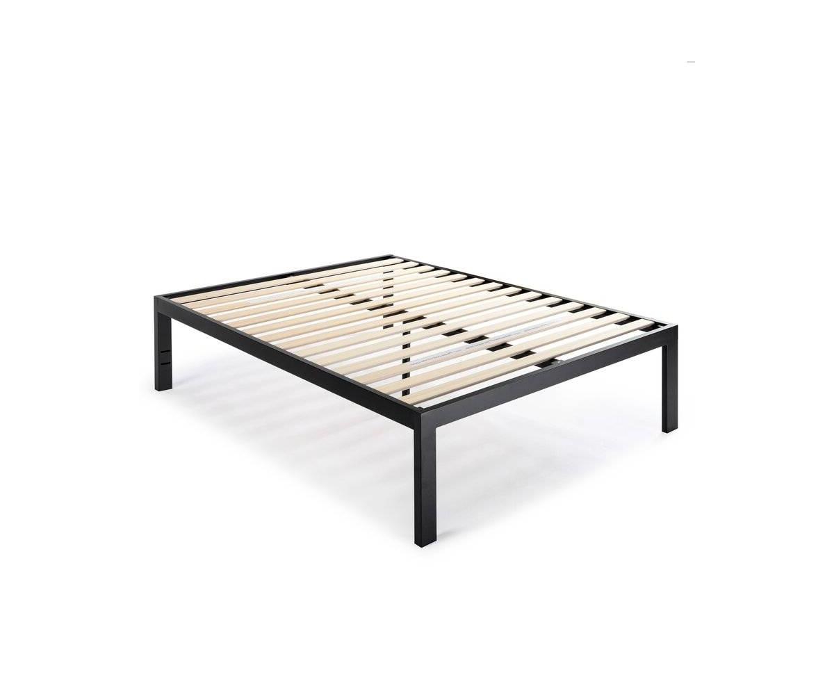 Click here for Metal Platform Bed Frame with Wooden Slats Quick A... prices