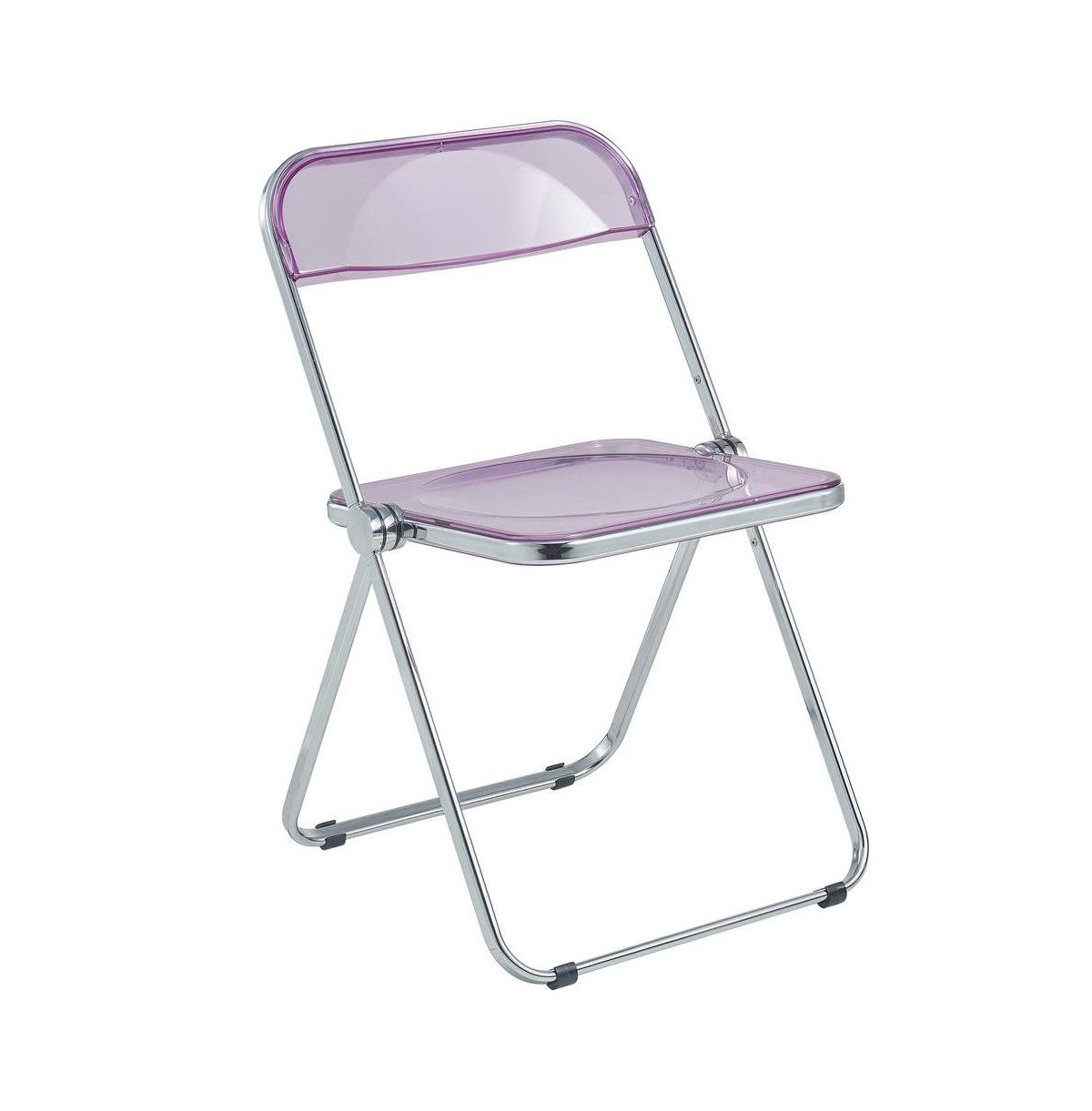 Click here for LeisureMod Lawrence Acrylic Folding Chair With Met... prices