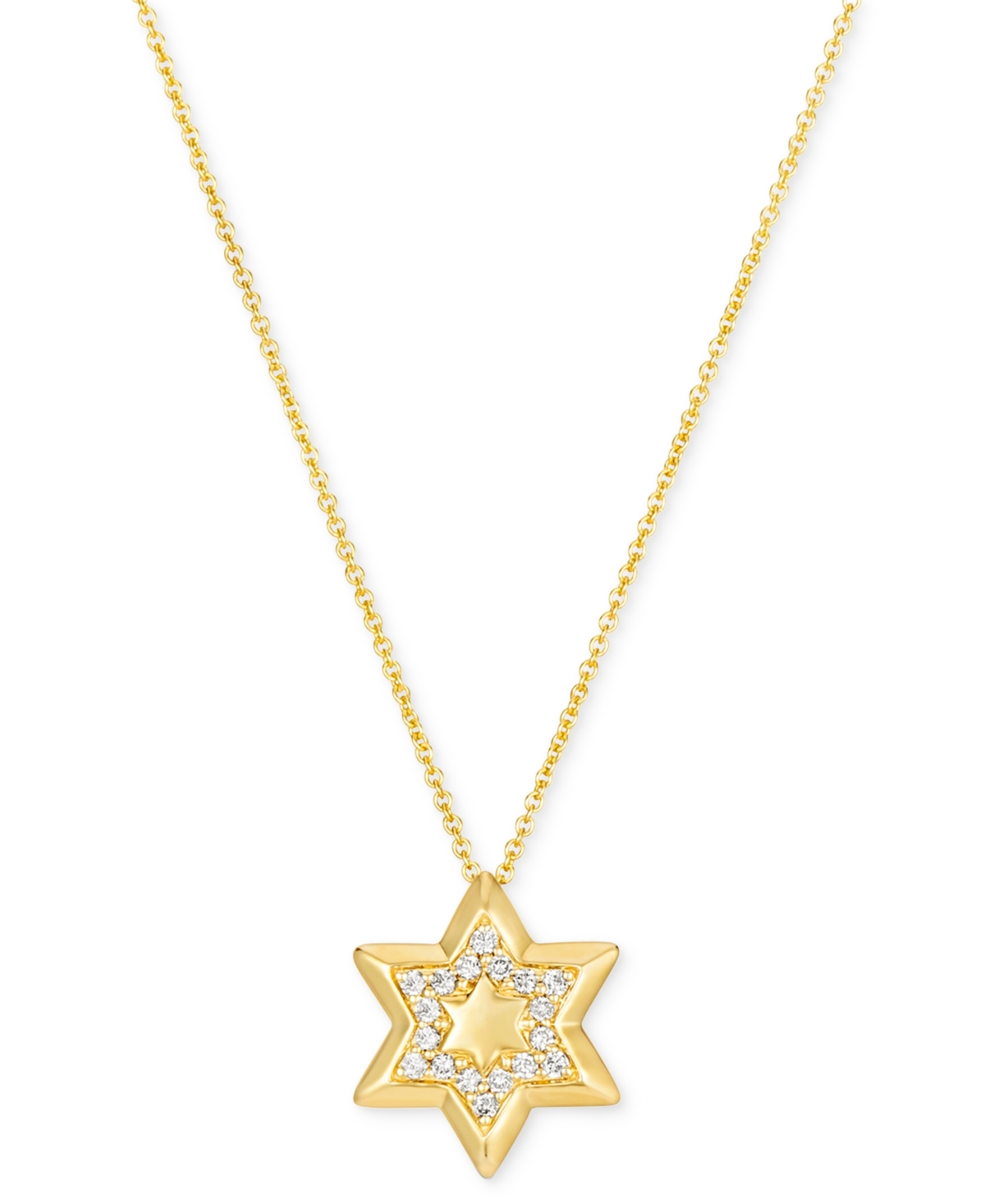 Click here for Le Vian Nude Diamond Star 18 Pendant Necklace (1/6... prices