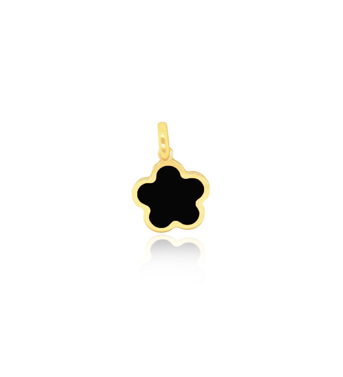 Click here for The Lovery Onyx Flower Charm 14K Gold - Onyx prices