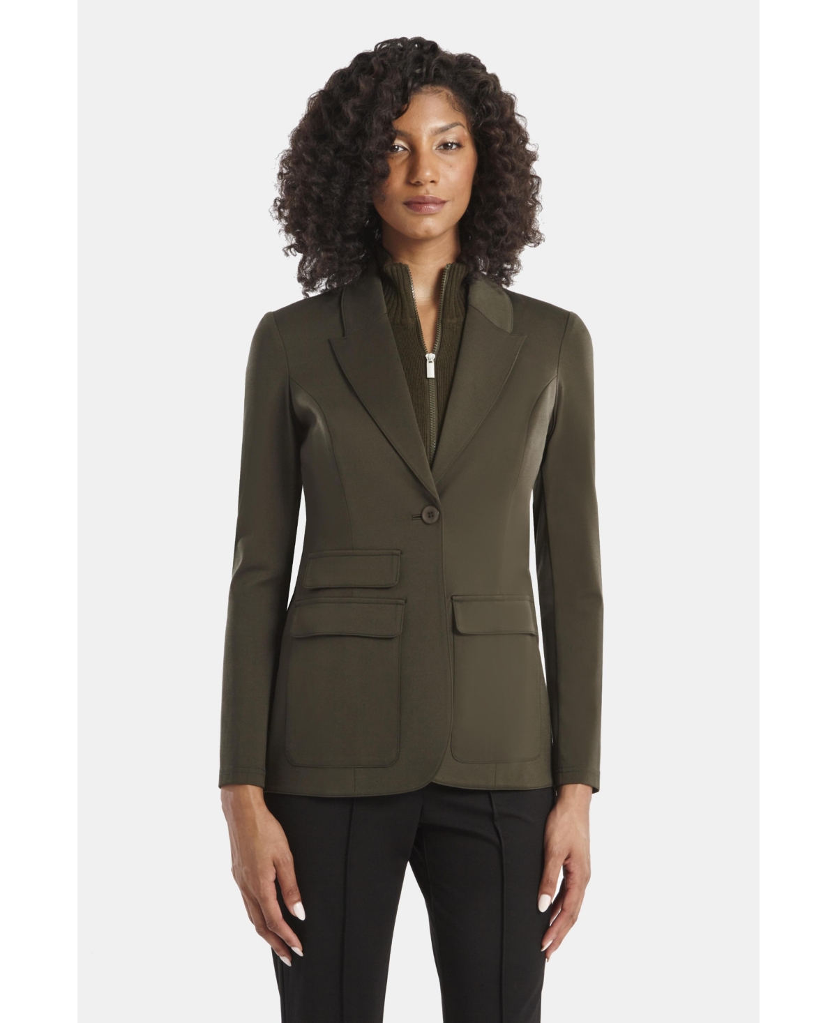 Click here for Capsule 121 Womens The Hailey Blazer Ii - Olive prices