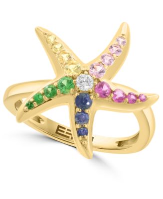 EFFY® Collection Diamond (1/20 ct. t.w.) & Multi Precious Stone (5/8 ct ...