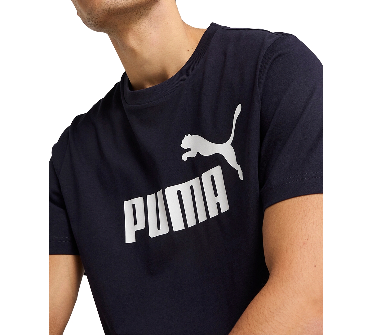 Click here for Puma Mens Essential Logo T-Shirt - Blue prices