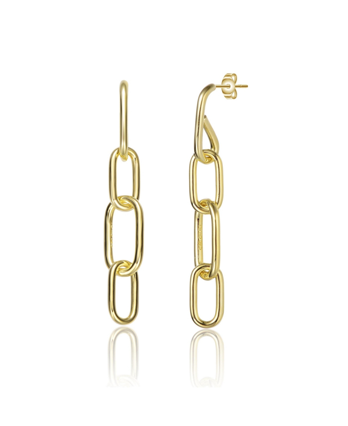 Click here for 14K Gold Plated Chain Drop Earrings - Gold prices