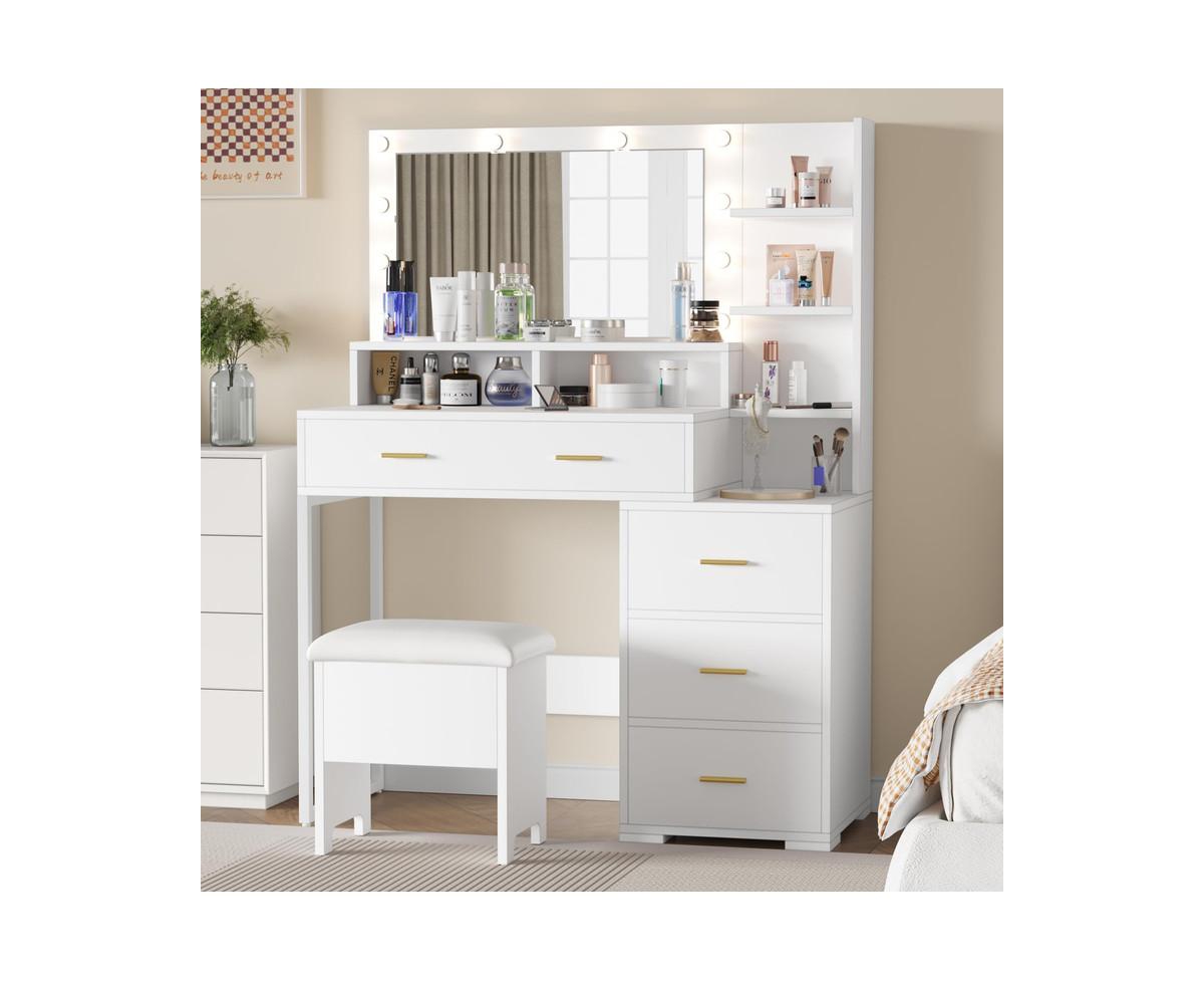 Click here for gaomon Vanity Desk  Makeup Vanity Table with Mirro... prices