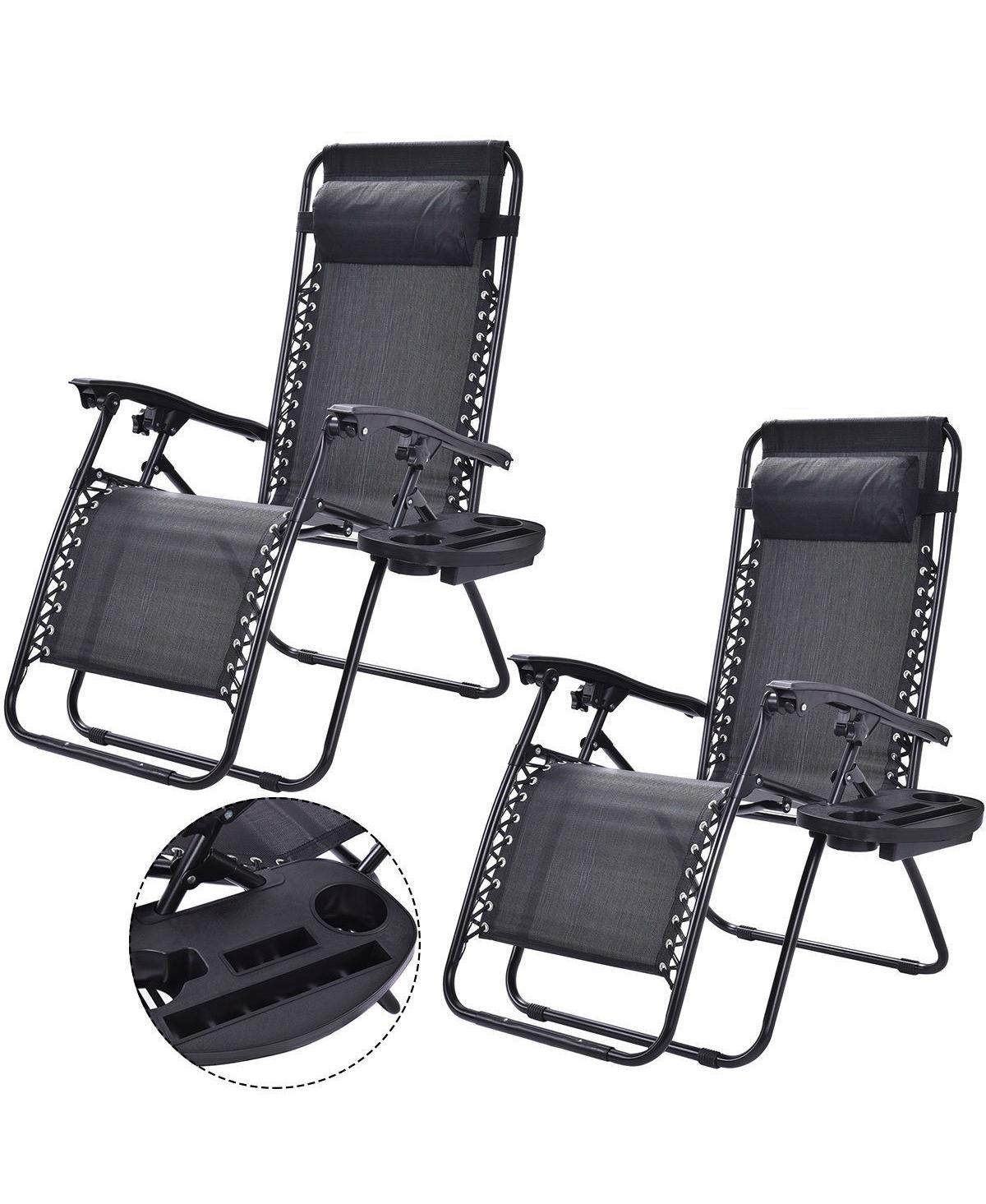 Click here for Slickblue Set of 2 Folding Outdoor Zero Gravity Lo... prices