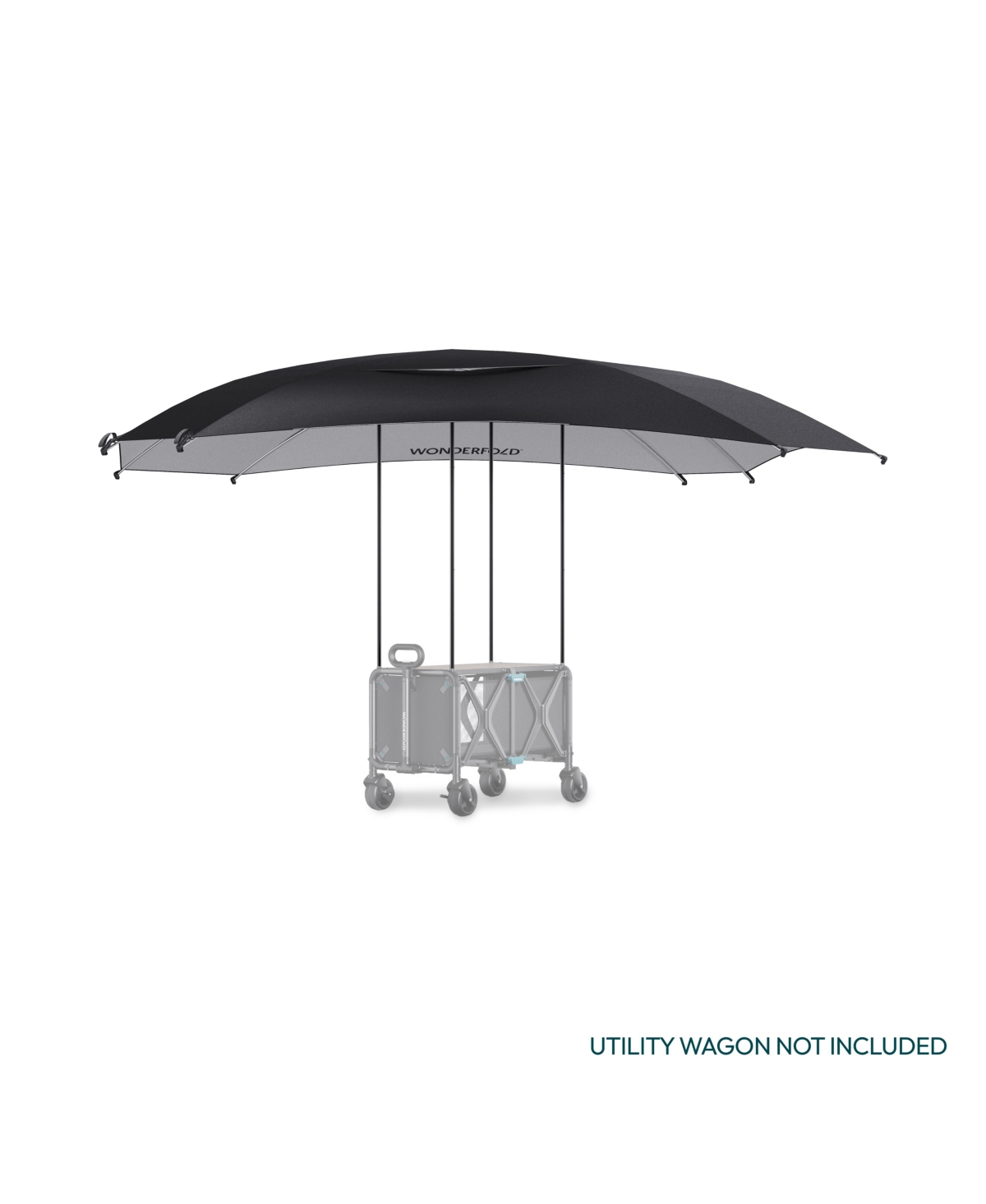 WonderFold Wagon S5 Convertible Utility Wagon Canopy - Black