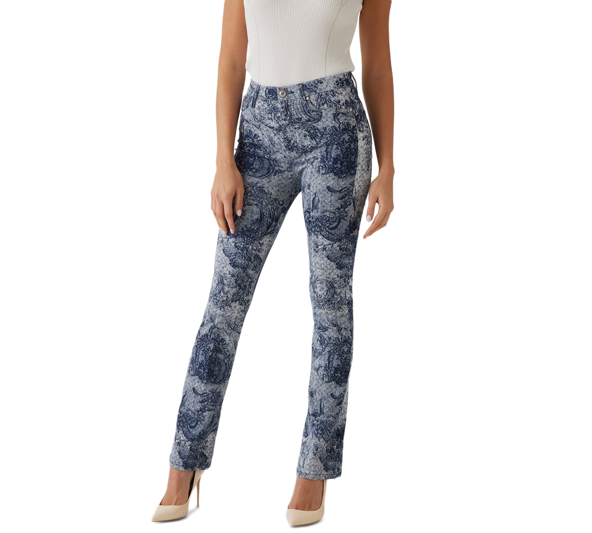 Click here for Guess Womens Sexy High-Rise Flare-Leg Jeans - The... prices