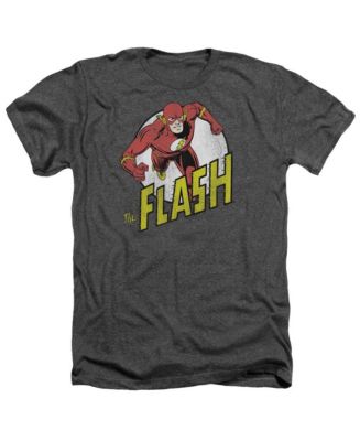 Dc Flash Mens DC Comics Flash Run Flash Run Adult Heather Tee / T-Shirt ...