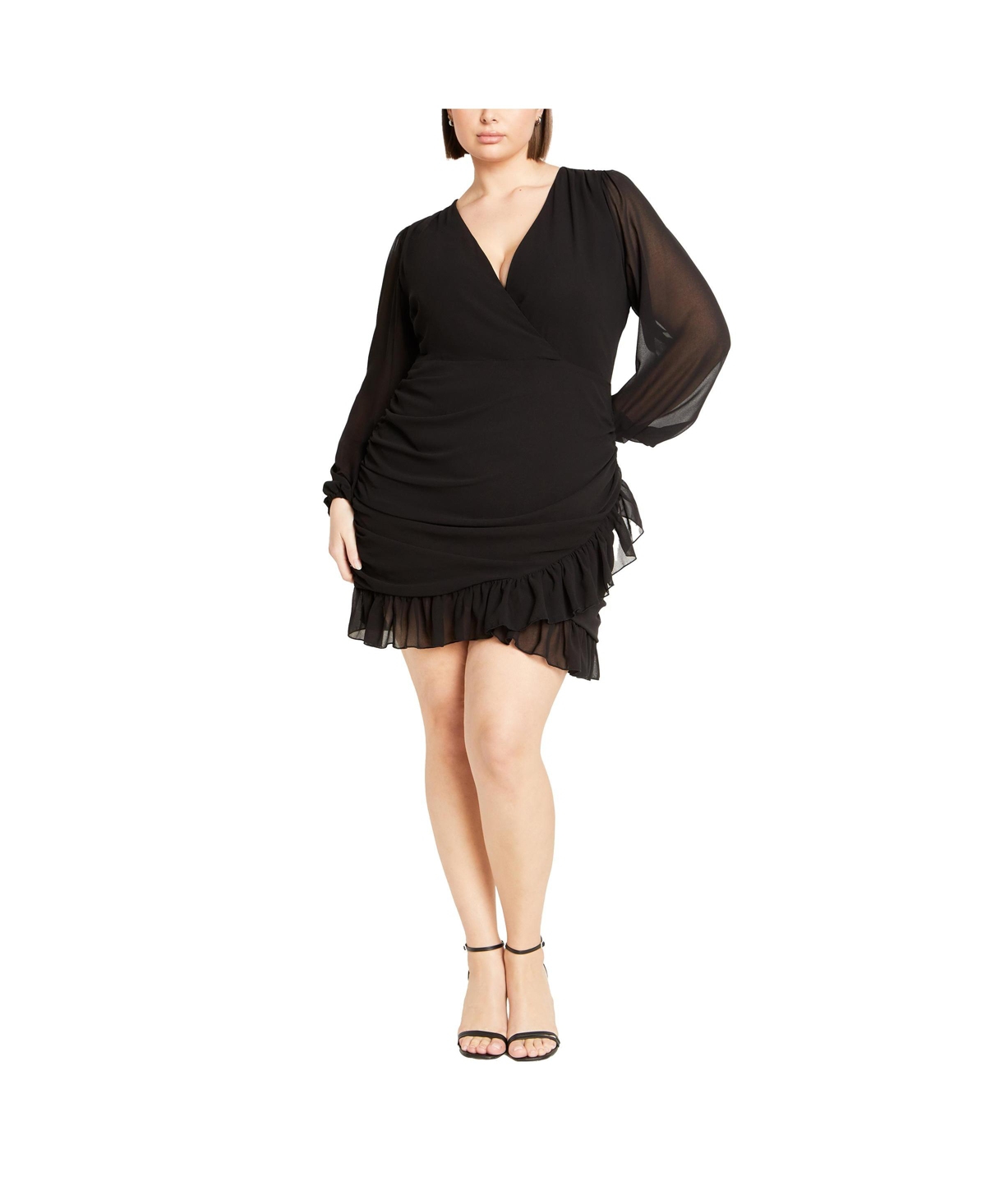 Click here for City Chic Plus Size Kitty Dress - Black prices