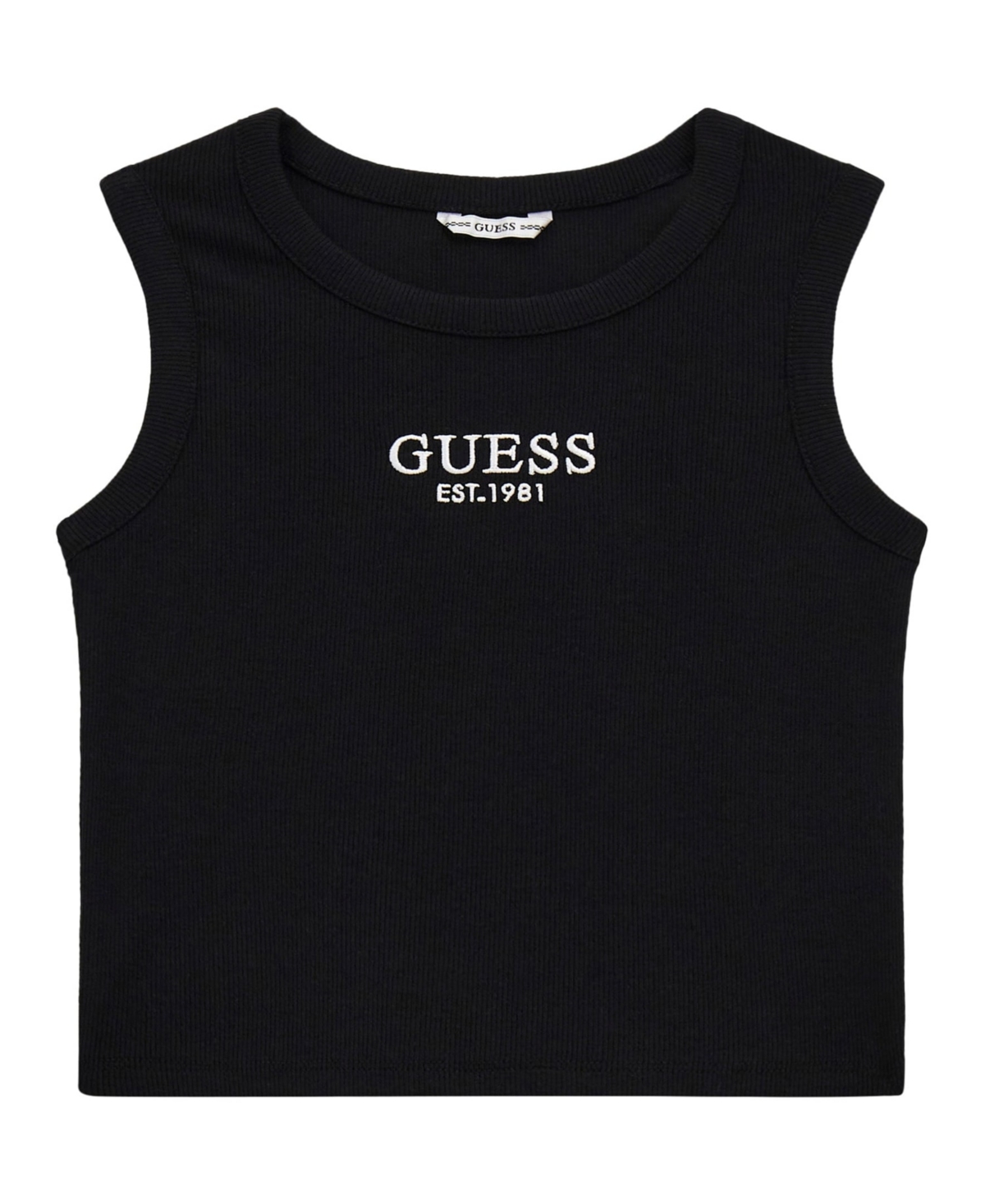 Click here for Guess Big Girls Rib Midi Length Tank Top - Black prices