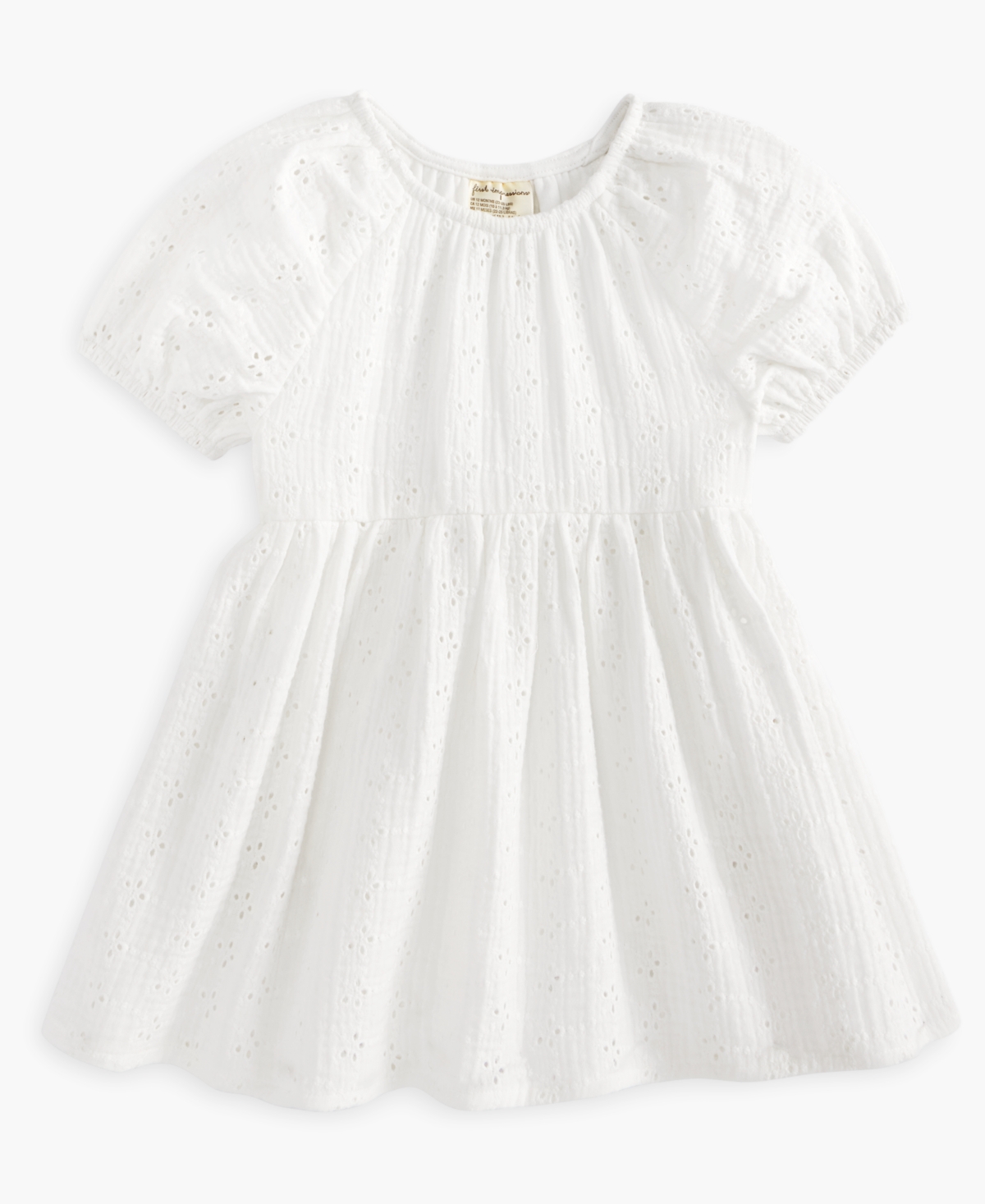 Click here for First Impressions Baby Girls Woven Cotton Eyelet D... prices