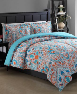 CLOSEOUT! Julissa Reversible 2-Piece Twin Comforter Set - Macy's