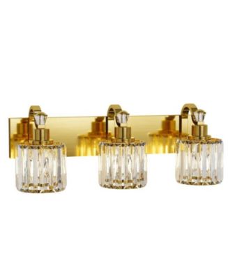 gaomon Modern Crystal Bathroom Vanity Lights Gold Bathroom Light ...